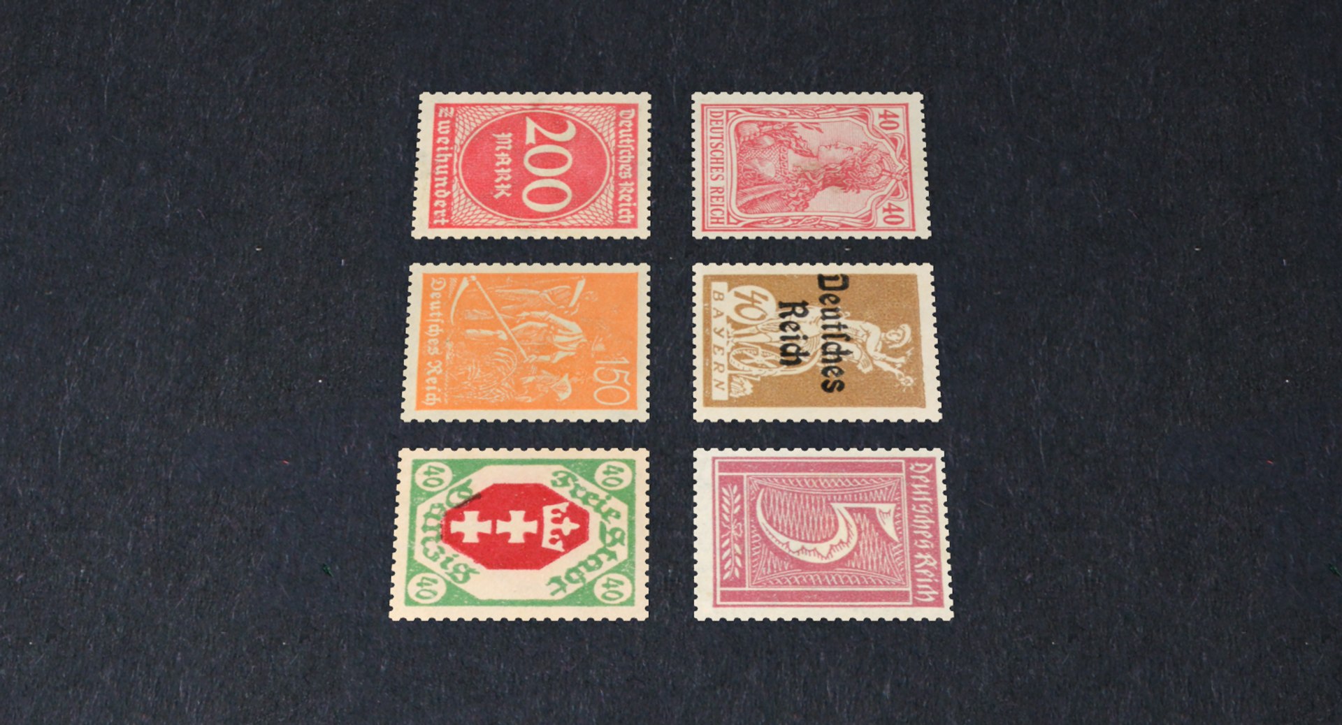 3D Hi-poly German Postage Stamps | 1144396 | TurboSquid