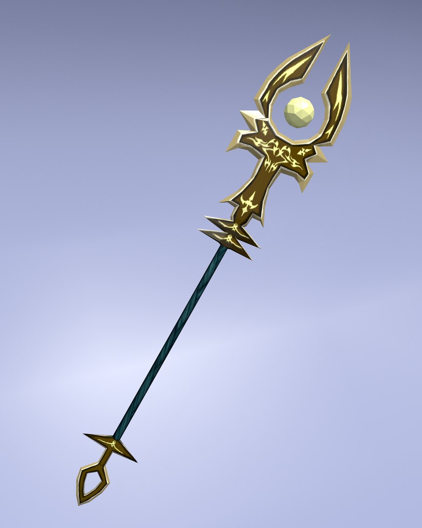 staff fantasy 3d model