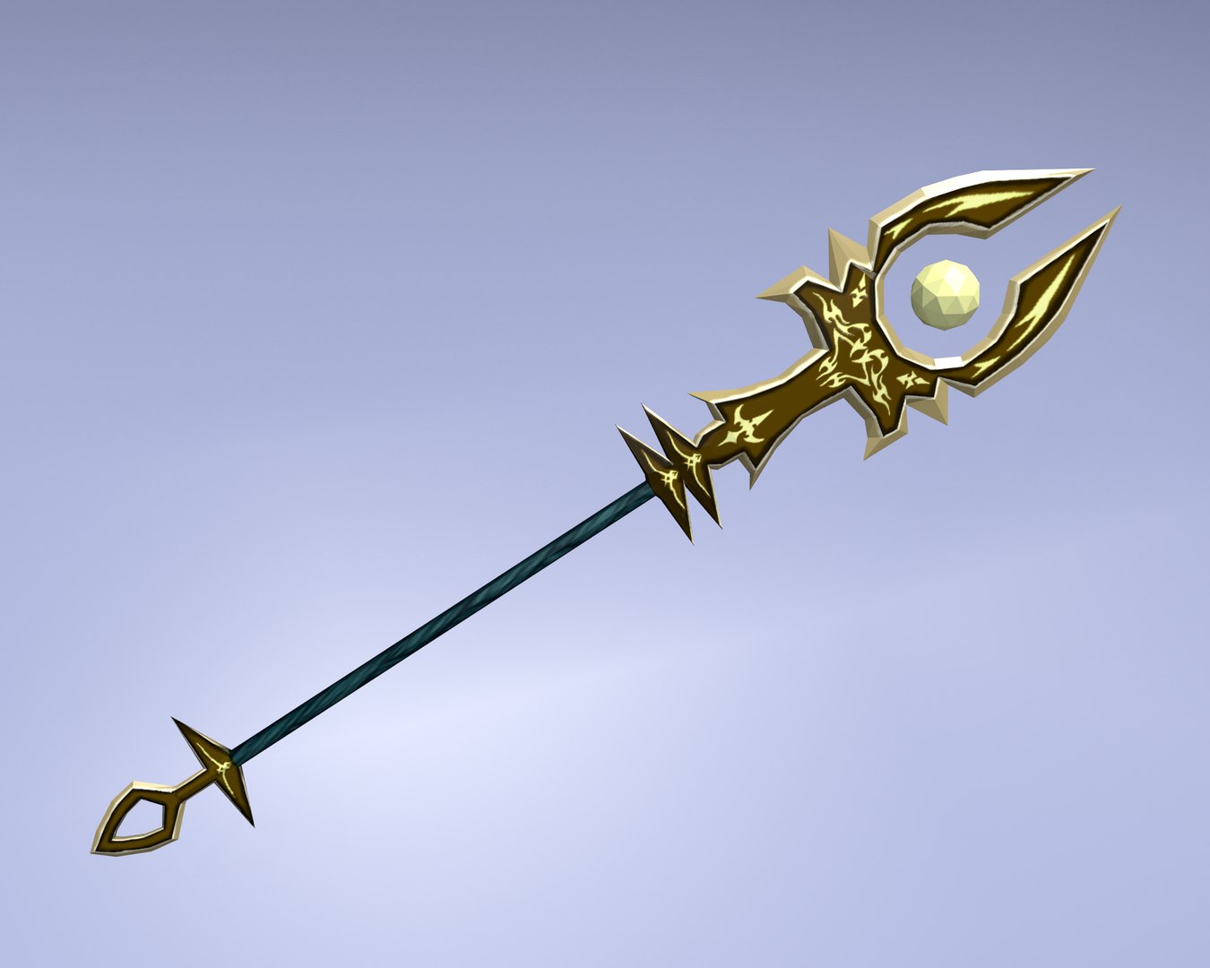 staff fantasy 3d model