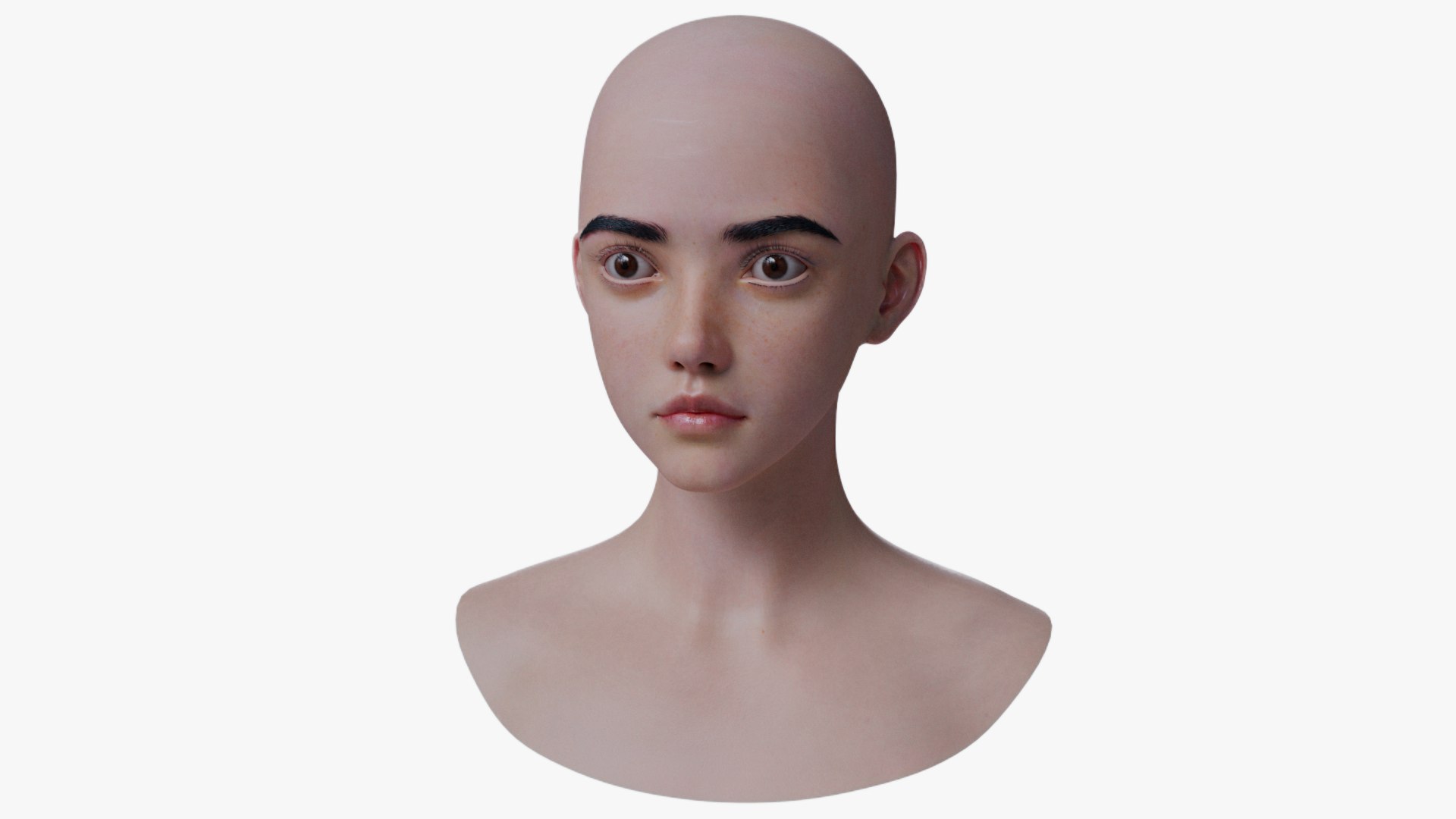 Asian Female Head Base Mesh Metahuman Topology V4 Model - TurboSquid ...