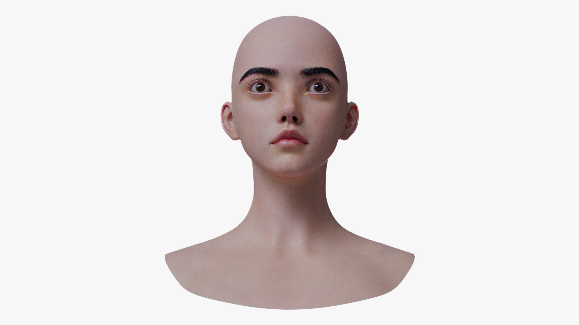 Asian Female Head Base Mesh Metahuman Topology V4 Model - TurboSquid ...