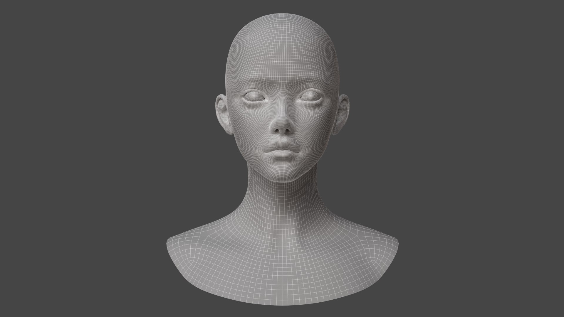 Asian Female Head Base Mesh Metahuman Topology V4 Model - TurboSquid ...