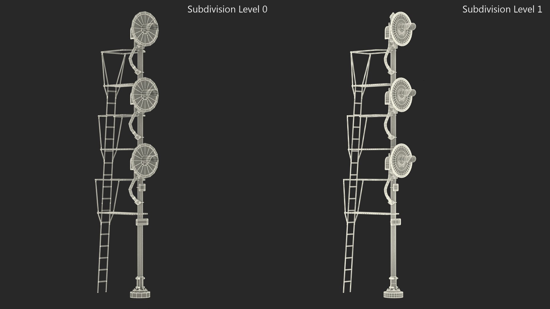 Railroad Searchlight Signal Triple 3D Model - TurboSquid 2035519