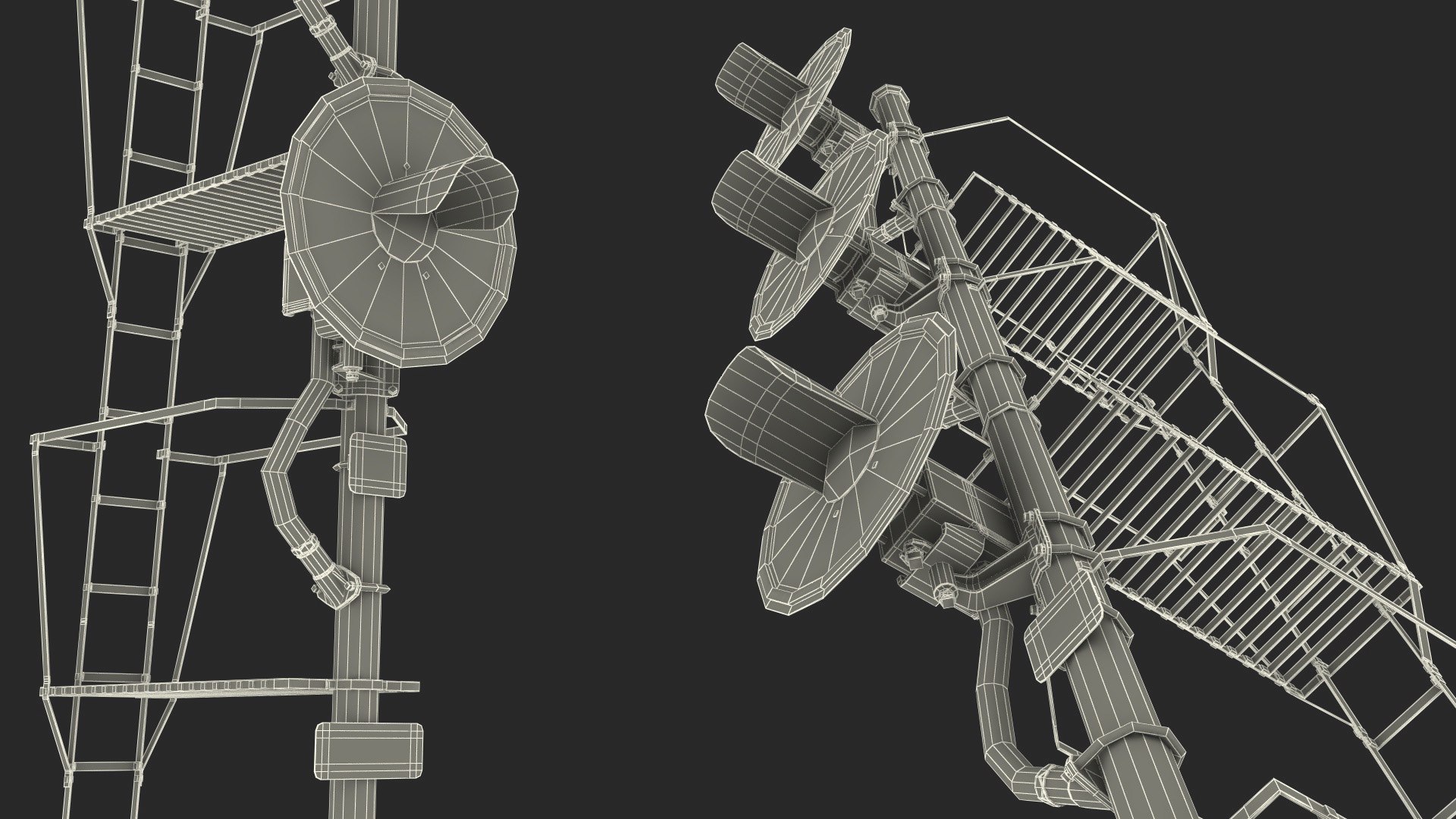 Railroad Searchlight Signal Triple 3D Model - TurboSquid 2035519