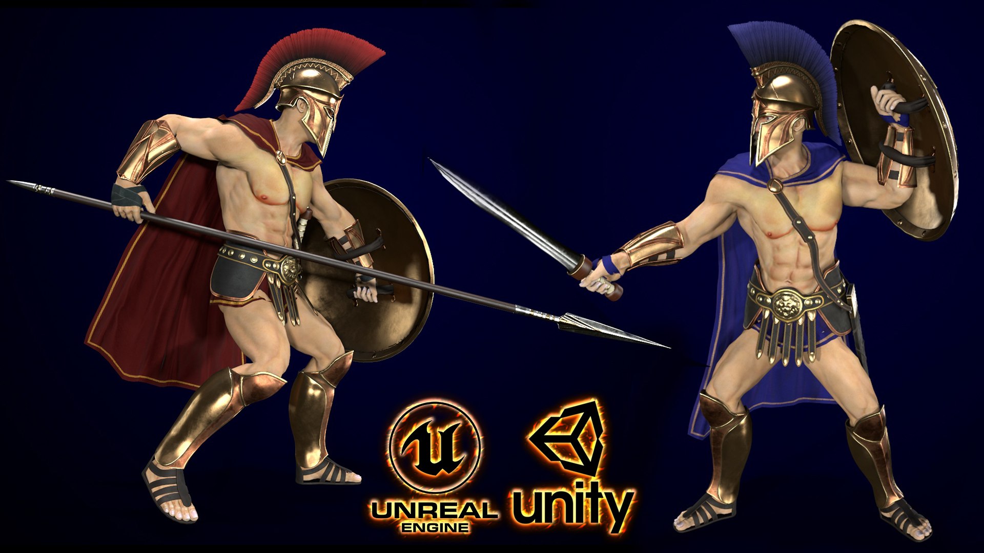 Low-poly Model Of The Character Spartan Model - TurboSquid 2071446