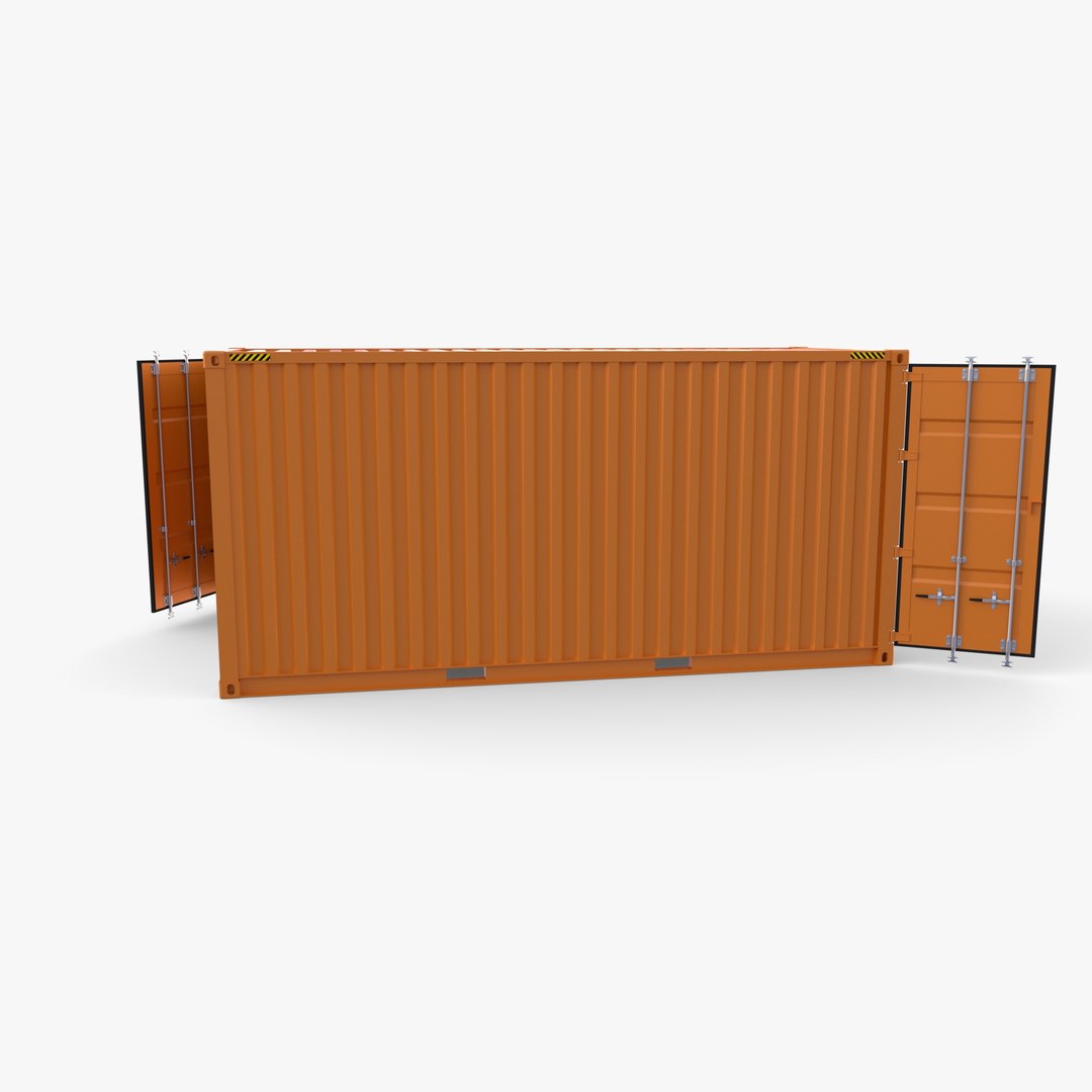 20ft Shipping Container Side Open High Cube 3D Model - TurboSquid 1933703