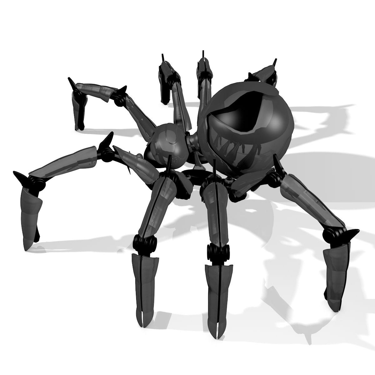 robot spider c4d