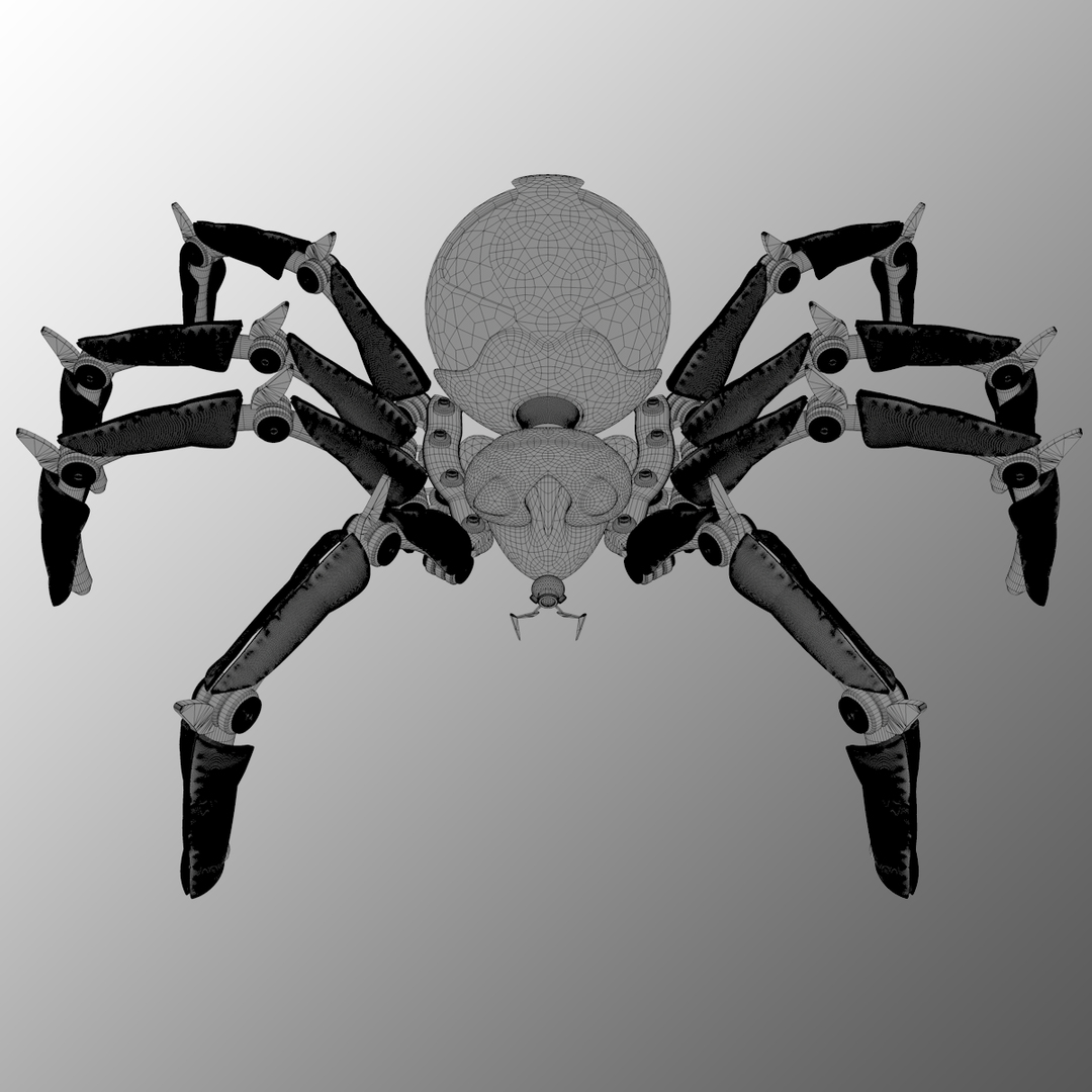 robot spider c4d