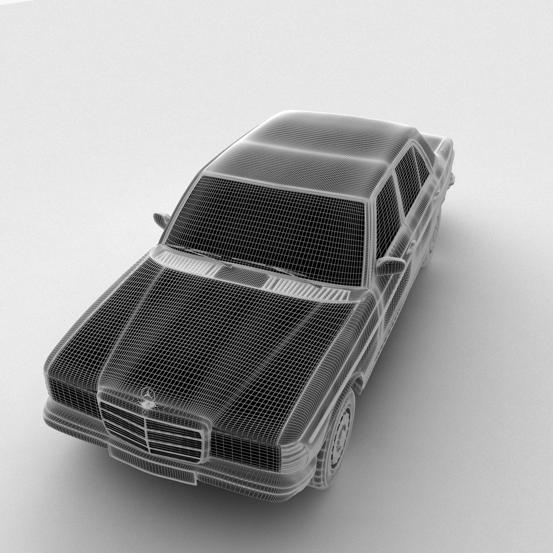 Mercedes W123 230 E 3d Model