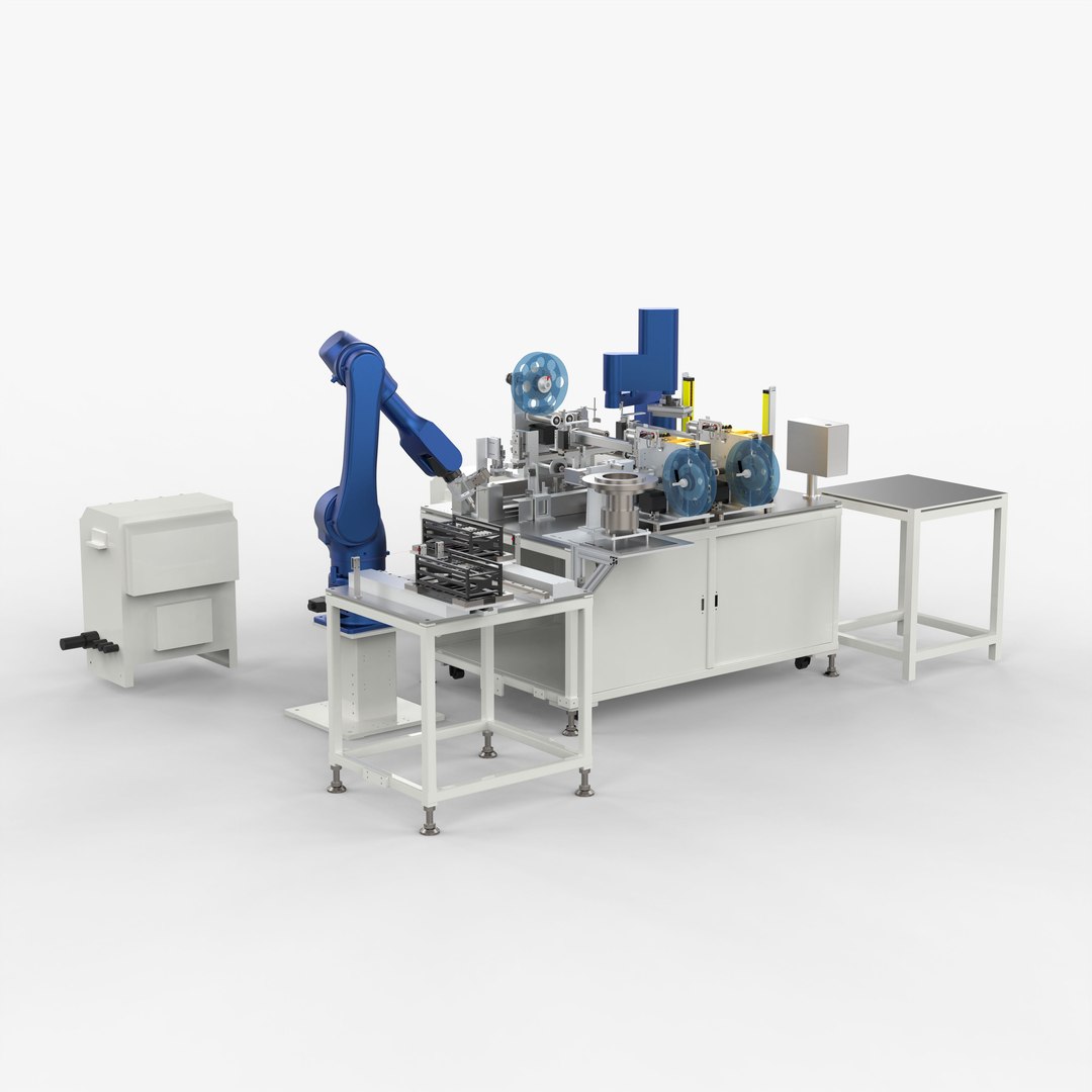 3D Automatic Fifting Stripping Film Assembly Line - TurboSquid 1985905