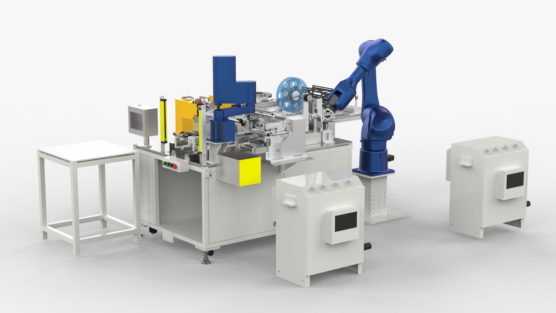 3D Automatic Fifting Stripping Film Assembly Line - TurboSquid 1985905