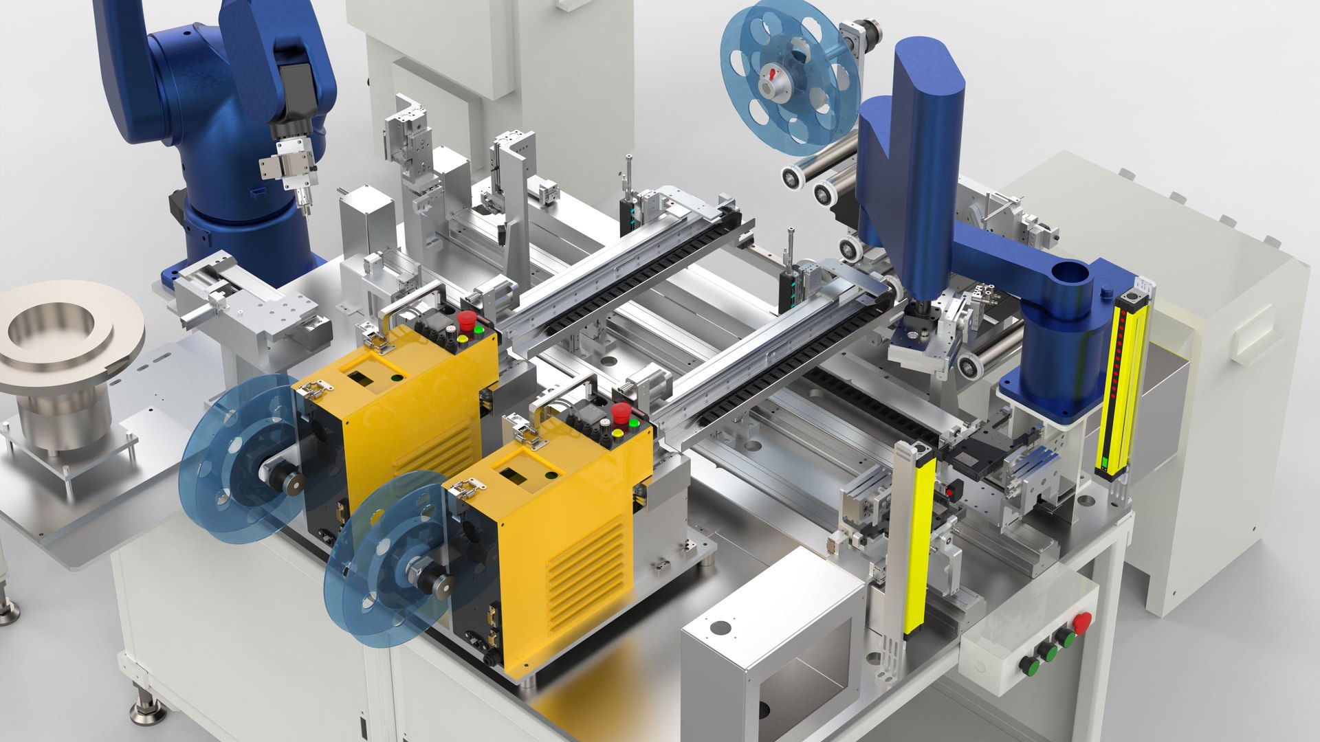 3D Automatic Fifting Stripping Film Assembly Line - TurboSquid 1985905