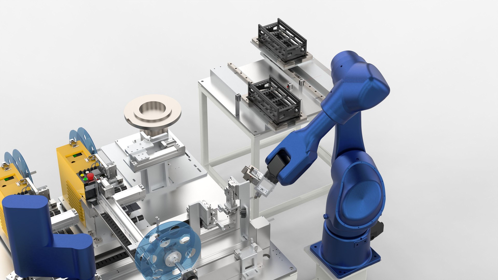 3D Automatic Fifting Stripping Film Assembly Line - TurboSquid 1985905