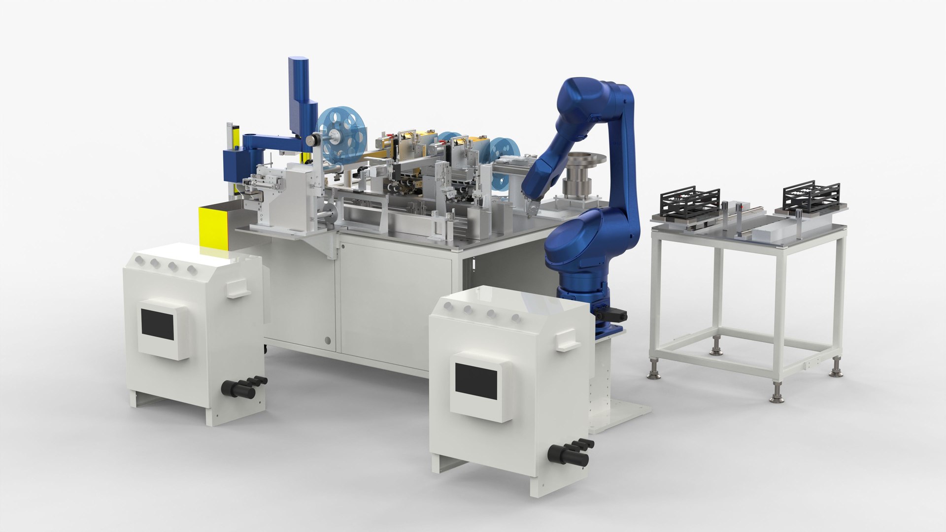 3D Automatic Fifting Stripping Film Assembly Line - TurboSquid 1985905