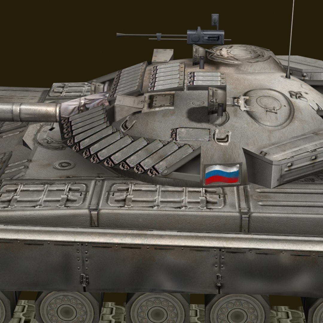 T80 Tank Russian 3d Model