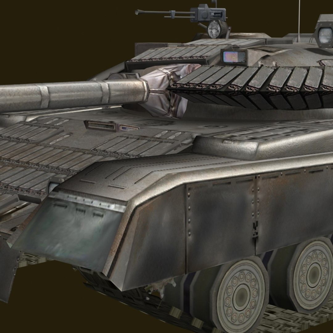 T80 Tank Russian 3d Model