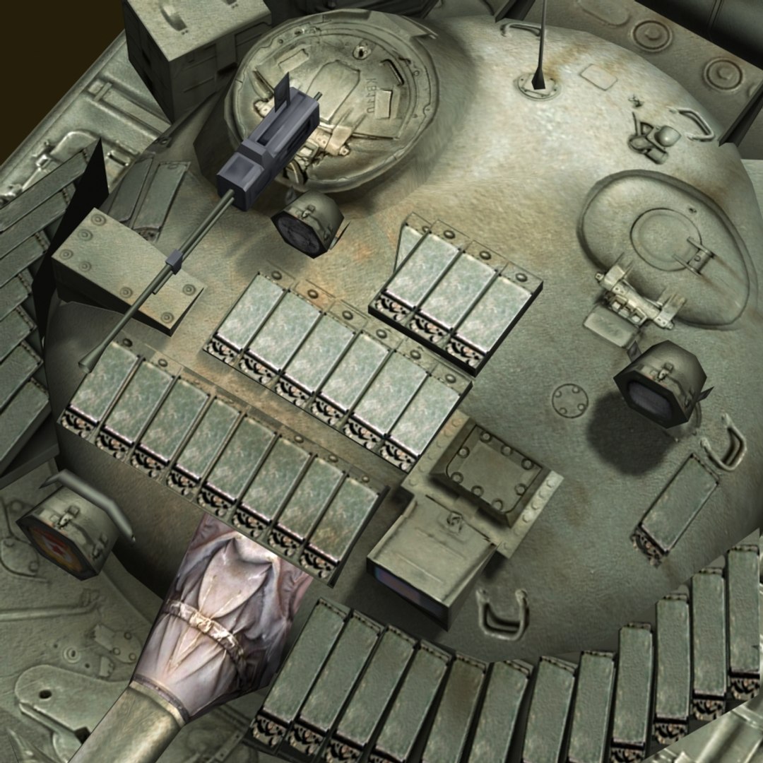 T80 Tank Russian 3d Model