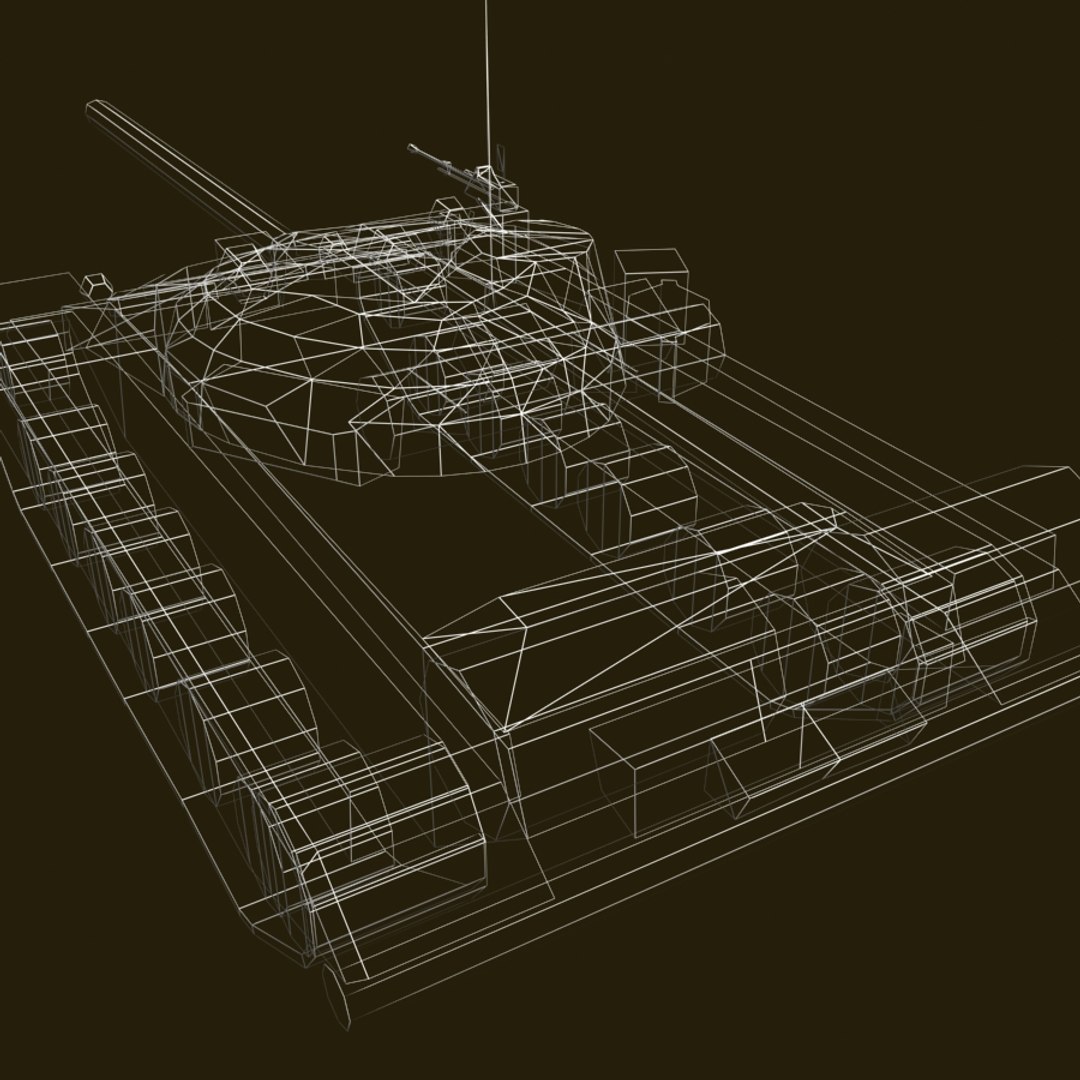 T80 Tank Russian 3d Model