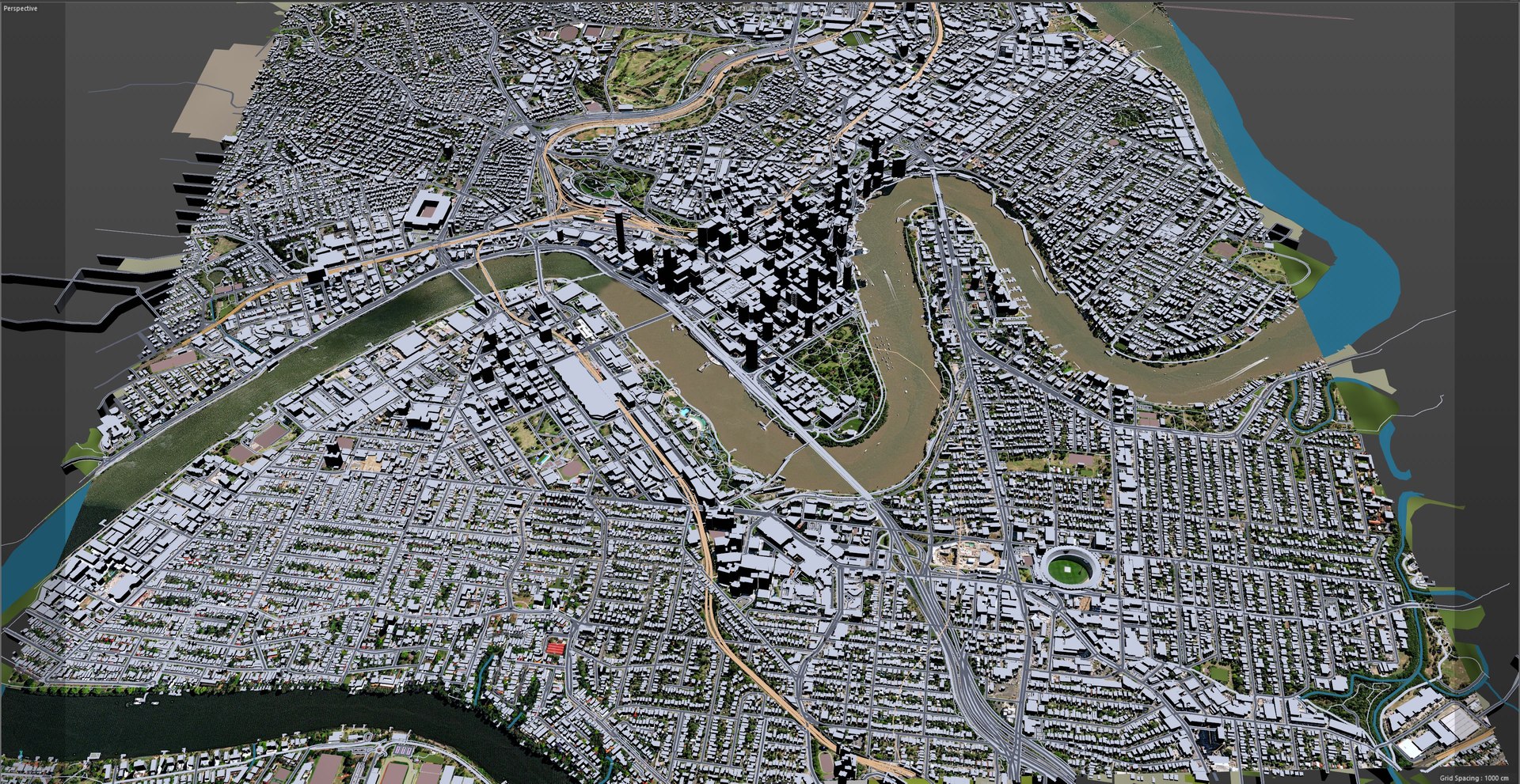 3D Brisbane Downtown Australia Model - TurboSquid 1988450