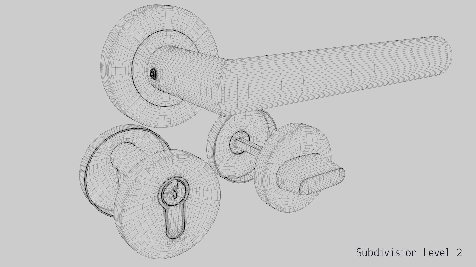 3D Handle Lock Interior Door Model - TurboSquid 1543404