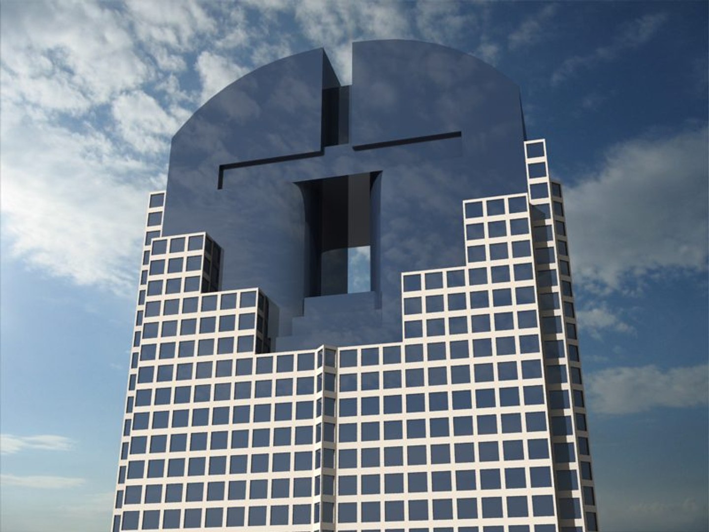 3d Model Jp Morgan Chase Tower