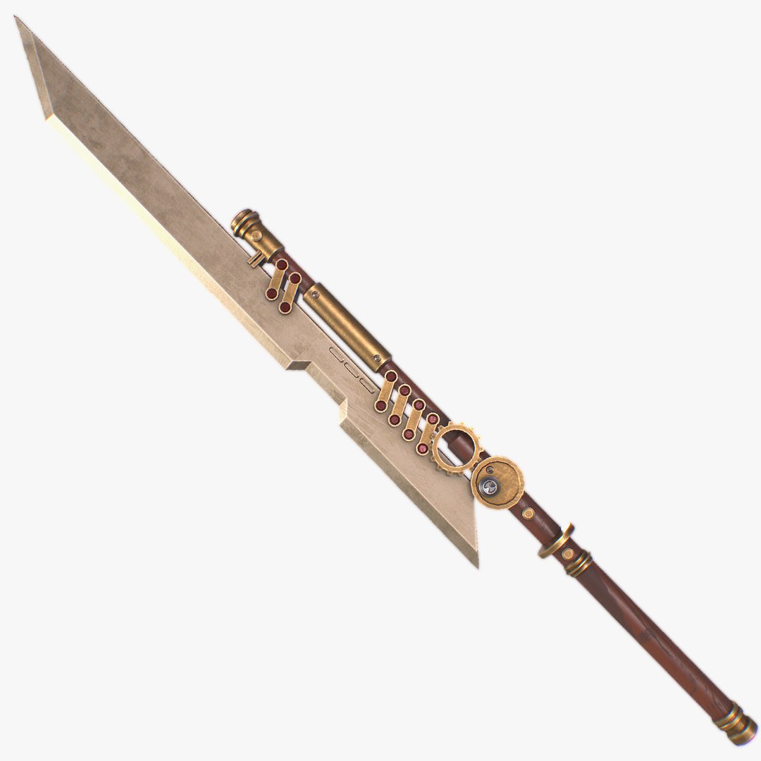 3D Steampunk Blade - TurboSquid 2424400