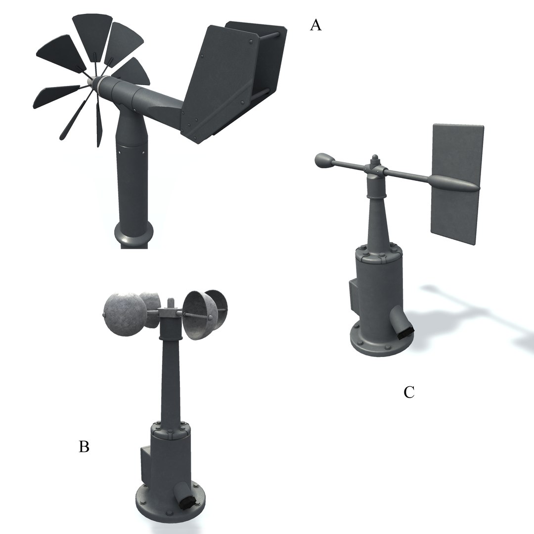 3D Wind Sensor B C - TurboSquid 1408406