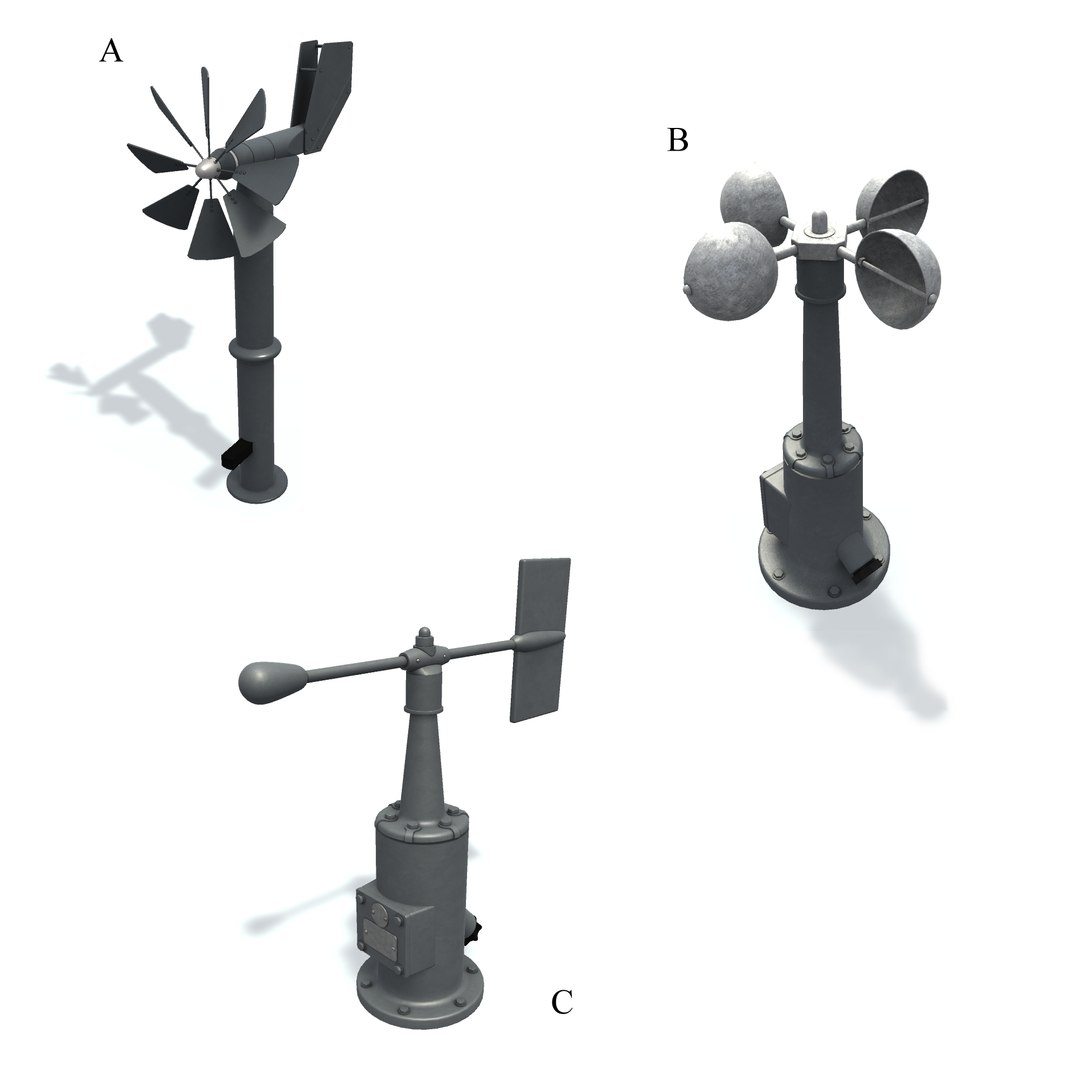 3D Wind Sensor B C - TurboSquid 1408406