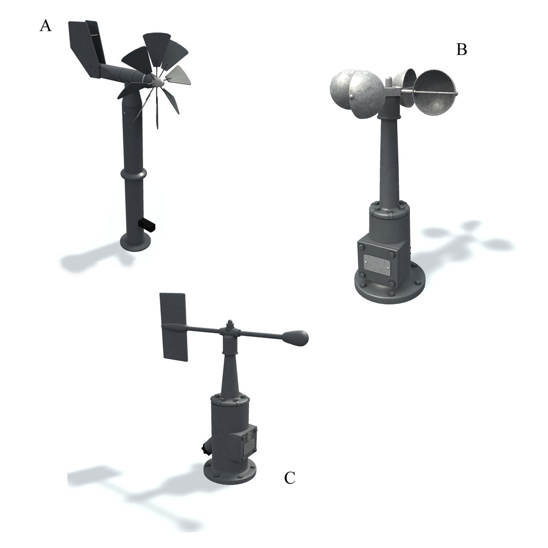 3D Wind Sensor B C - TurboSquid 1408406