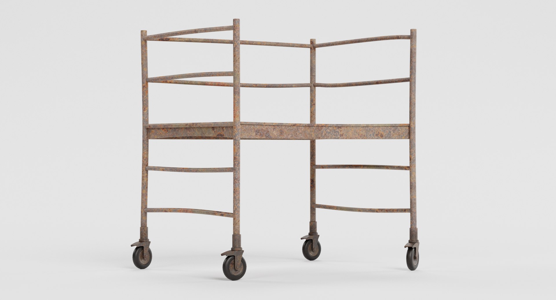 Old scaffolding set 3D - TurboSquid 1402333