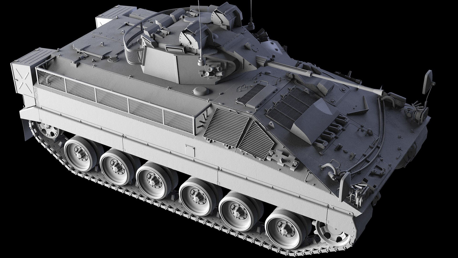 Mcv-80 Warrior 3d Model