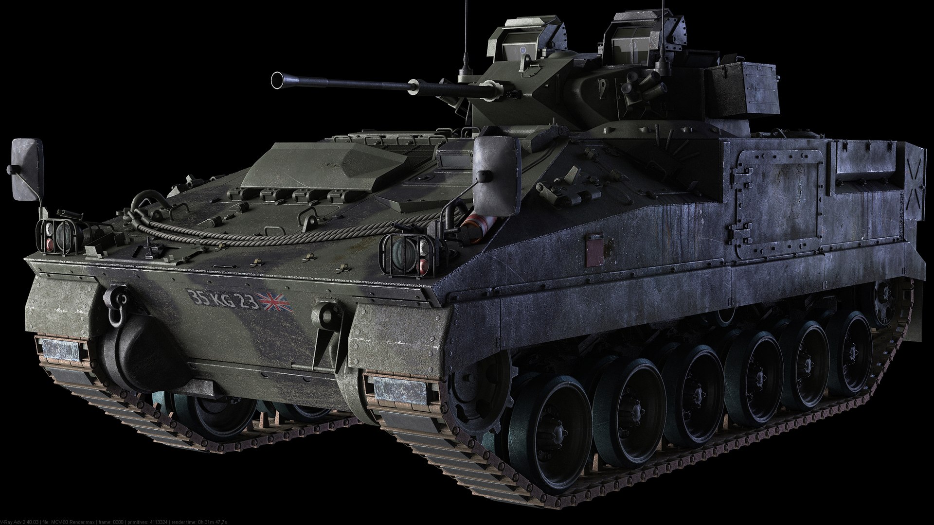 Mcv-80 Warrior 3d Model