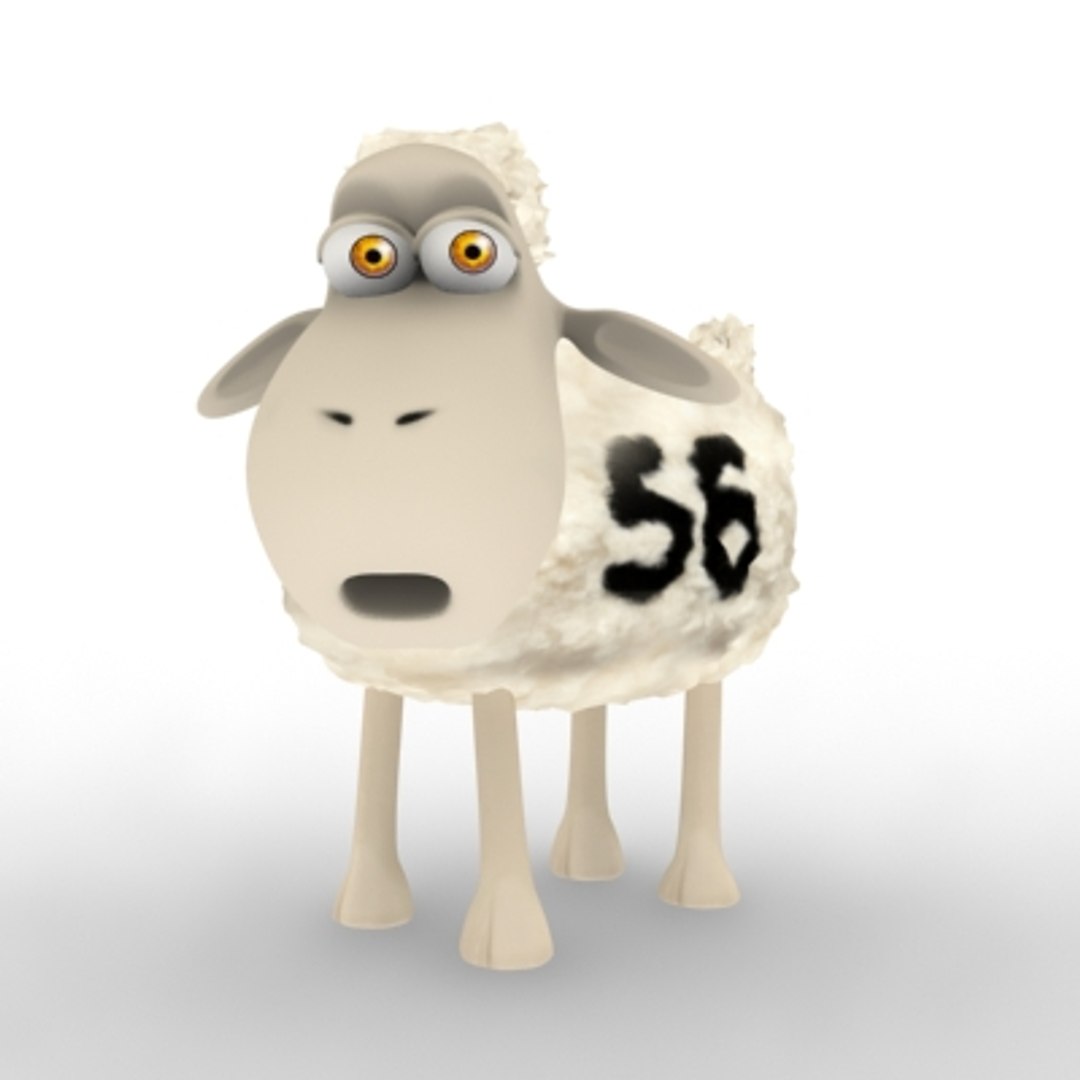 Sheep 8 Morph Targets 3d Model