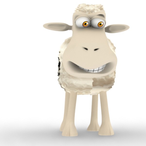 sheep 8 morph targets 3d model