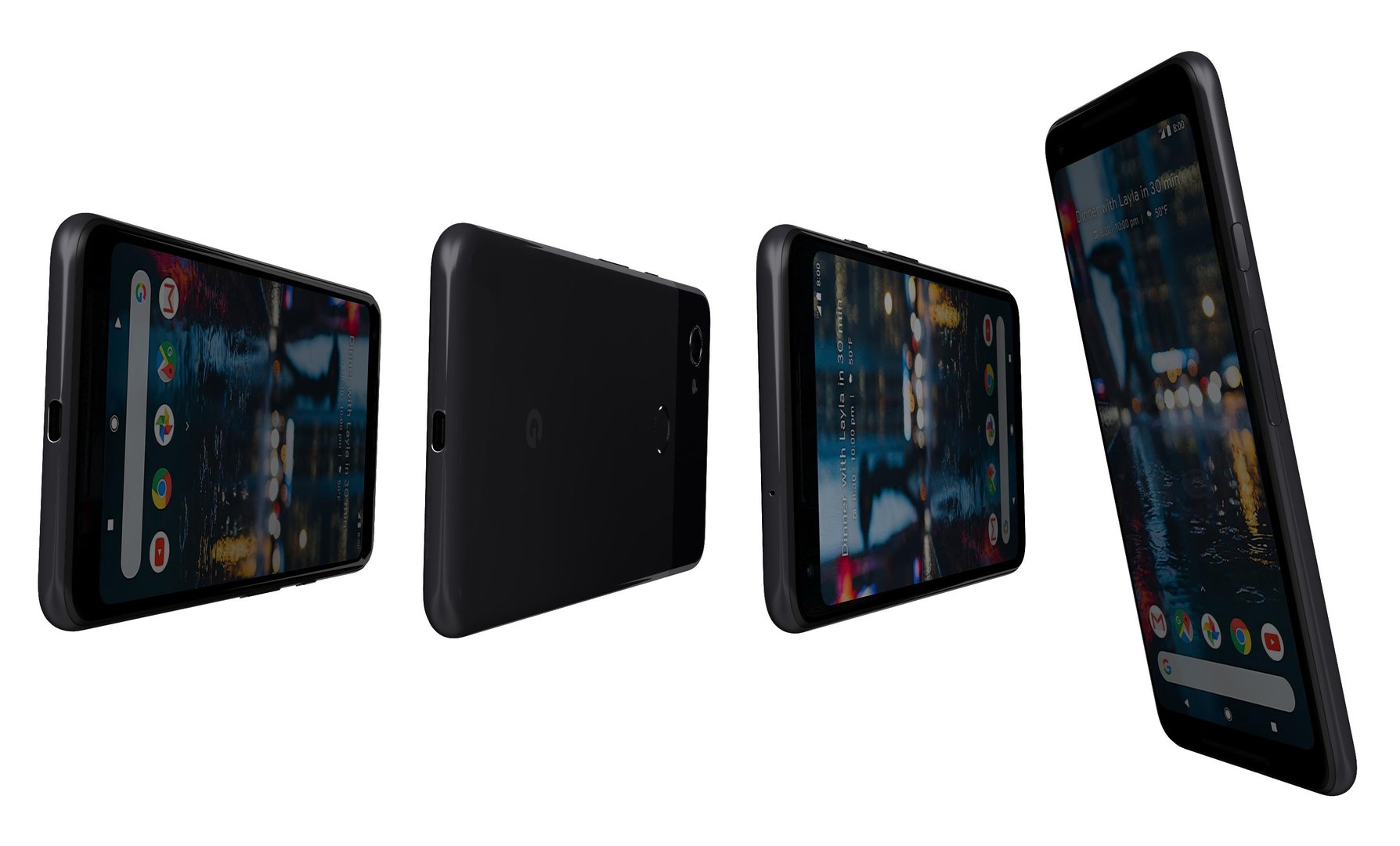 Google Pixel 2 XL Black 3D Model - TurboSquid 2080895