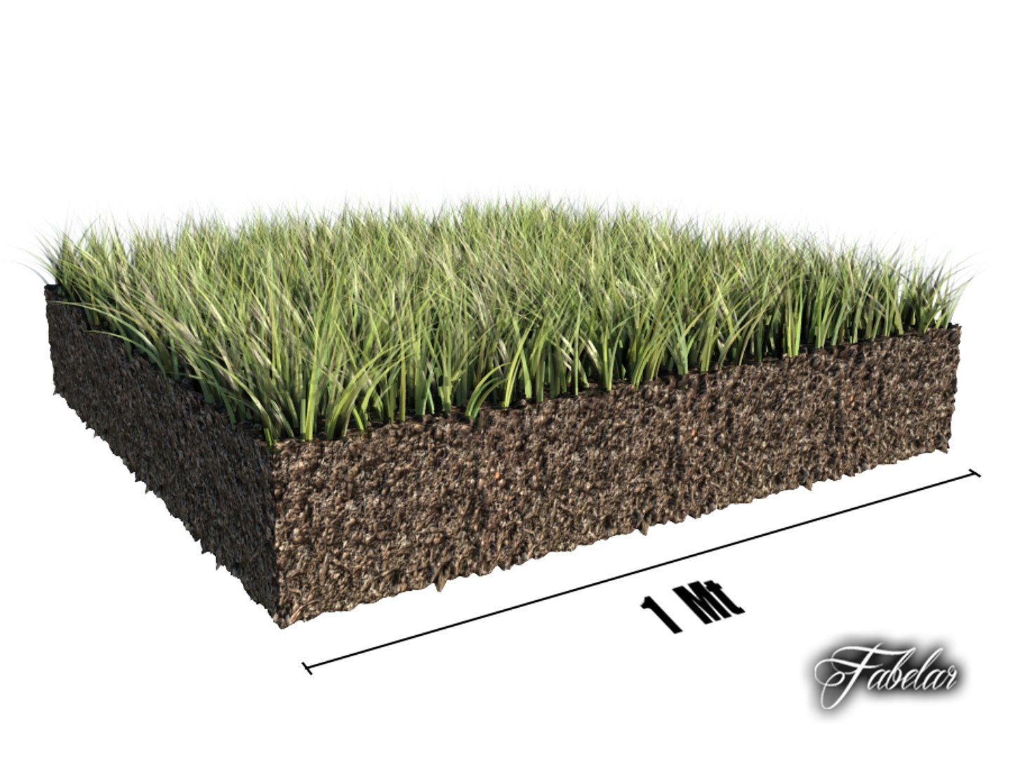 3d Model Grass Patch