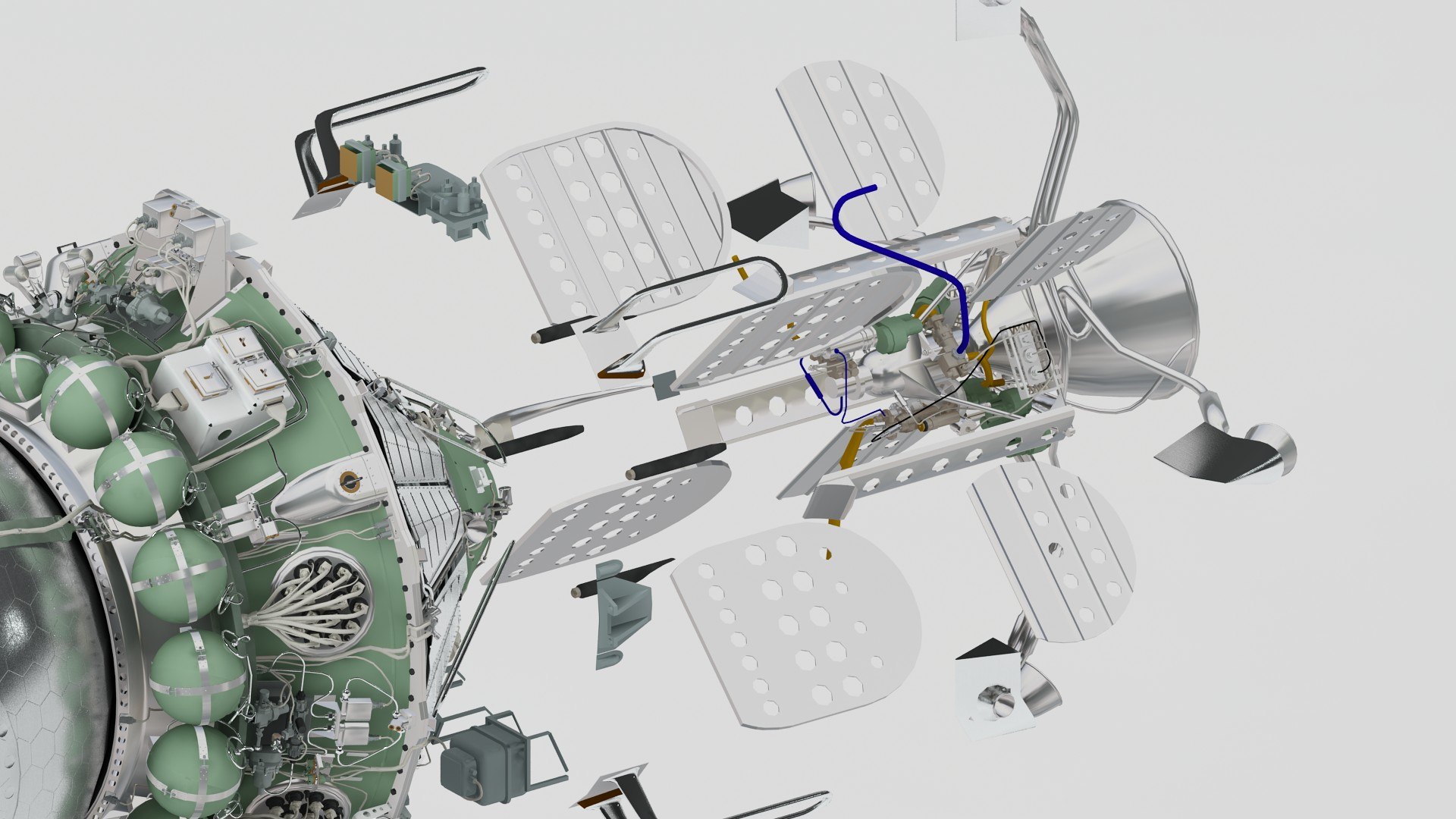 3D Model Vostok-1 Spacecraft With III Rocket Stage Block E - TurboSquid ...