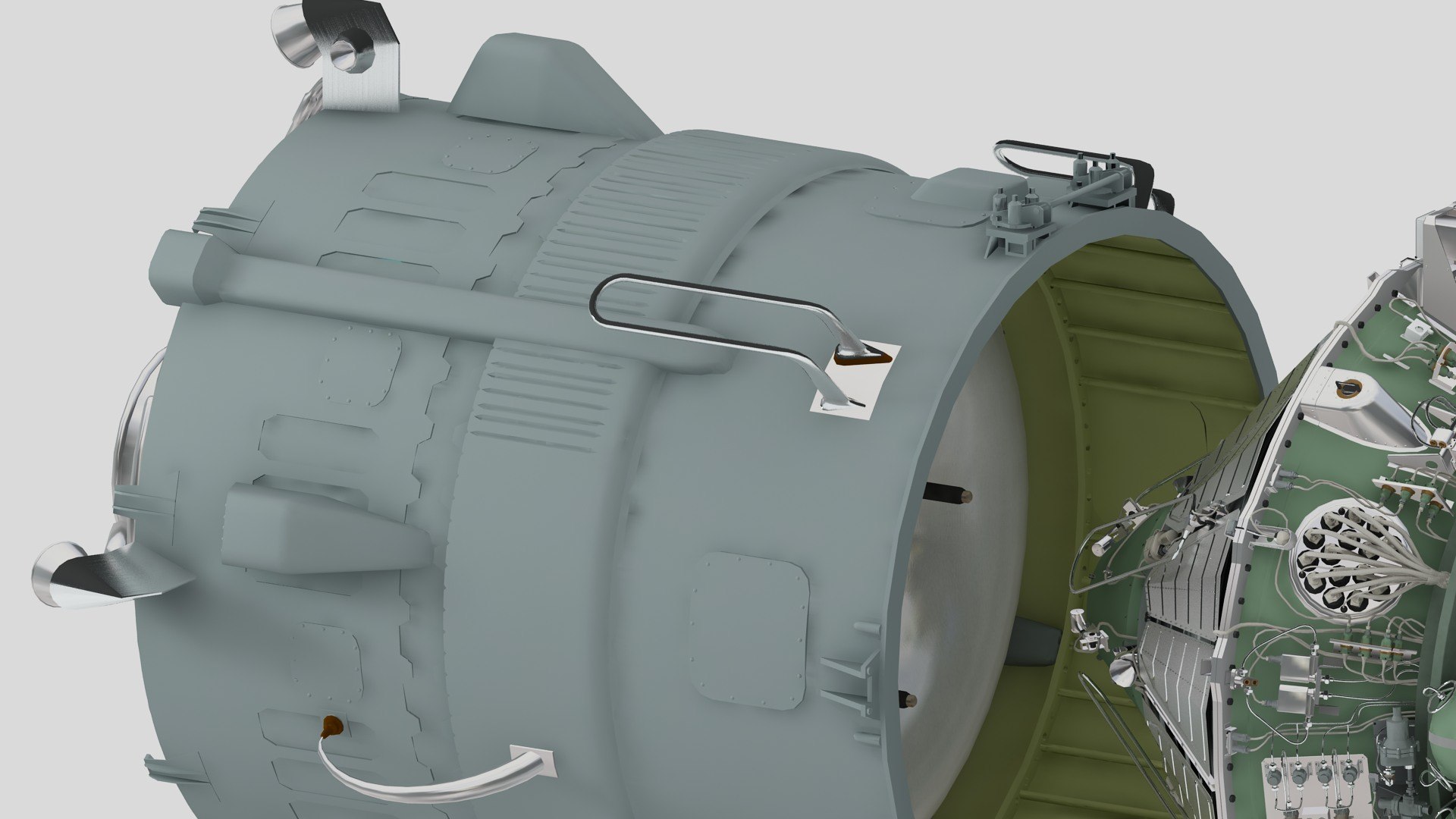 3D model Vostok-1 spacecraft with III rocket stage Block E - TurboSquid ...