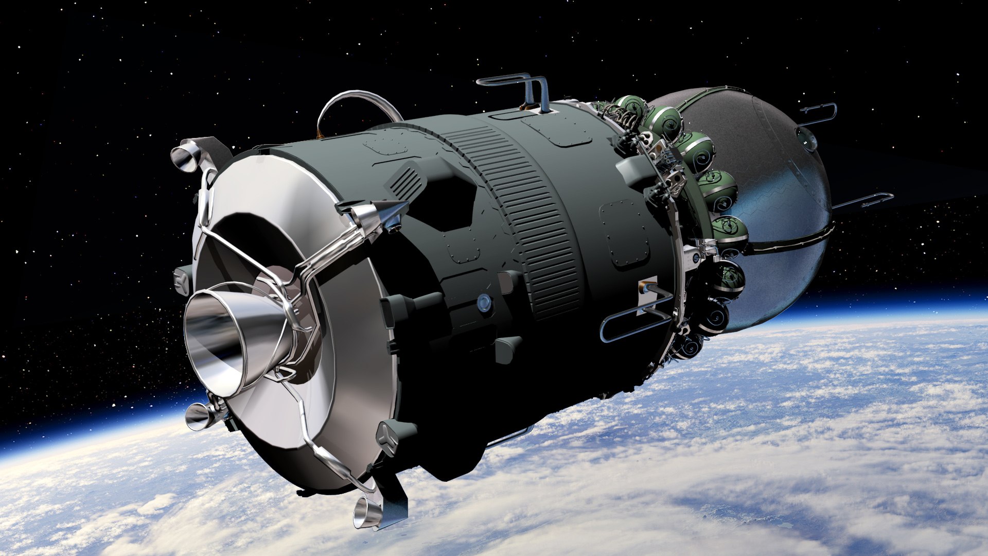 3D Model Vostok-1 Spacecraft With III Rocket Stage Block E - TurboSquid 2087054