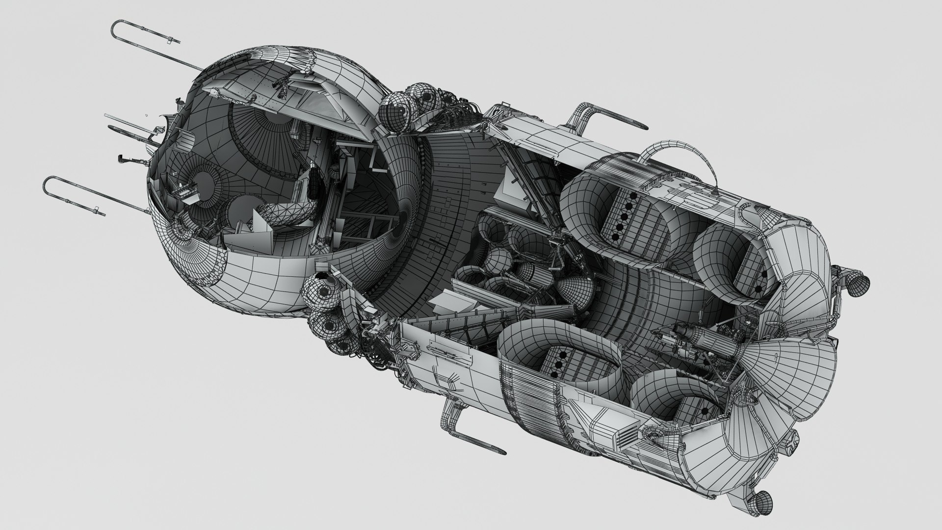 3D model Vostok-1 spacecraft with III rocket stage Block E - TurboSquid ...