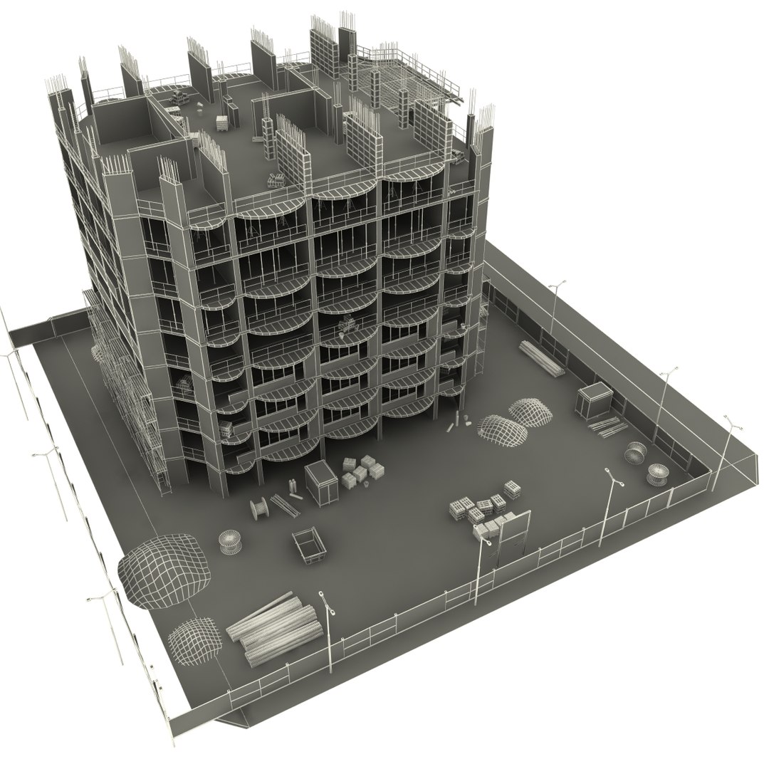 building construction 3d model