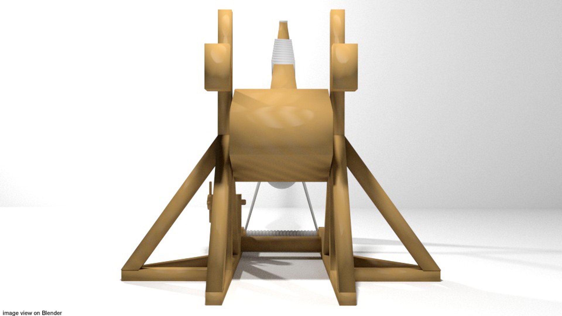 Trebuchet Siege Medieval Obj