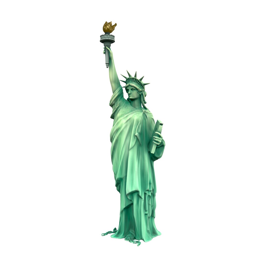 3D Model Modeled Statue Liberty - TurboSquid 1546756