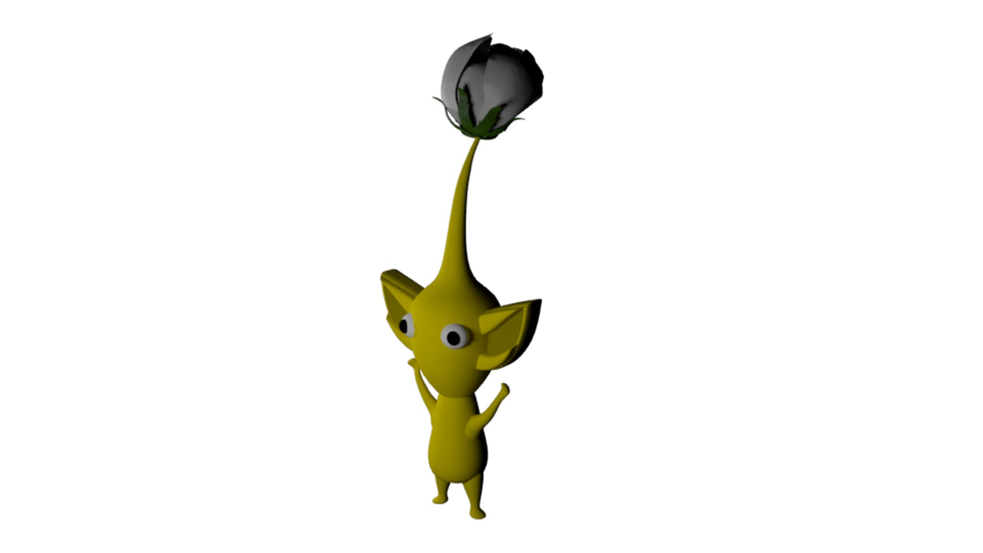 3D Yellow Bud Pikmin - TurboSquid 1640209
