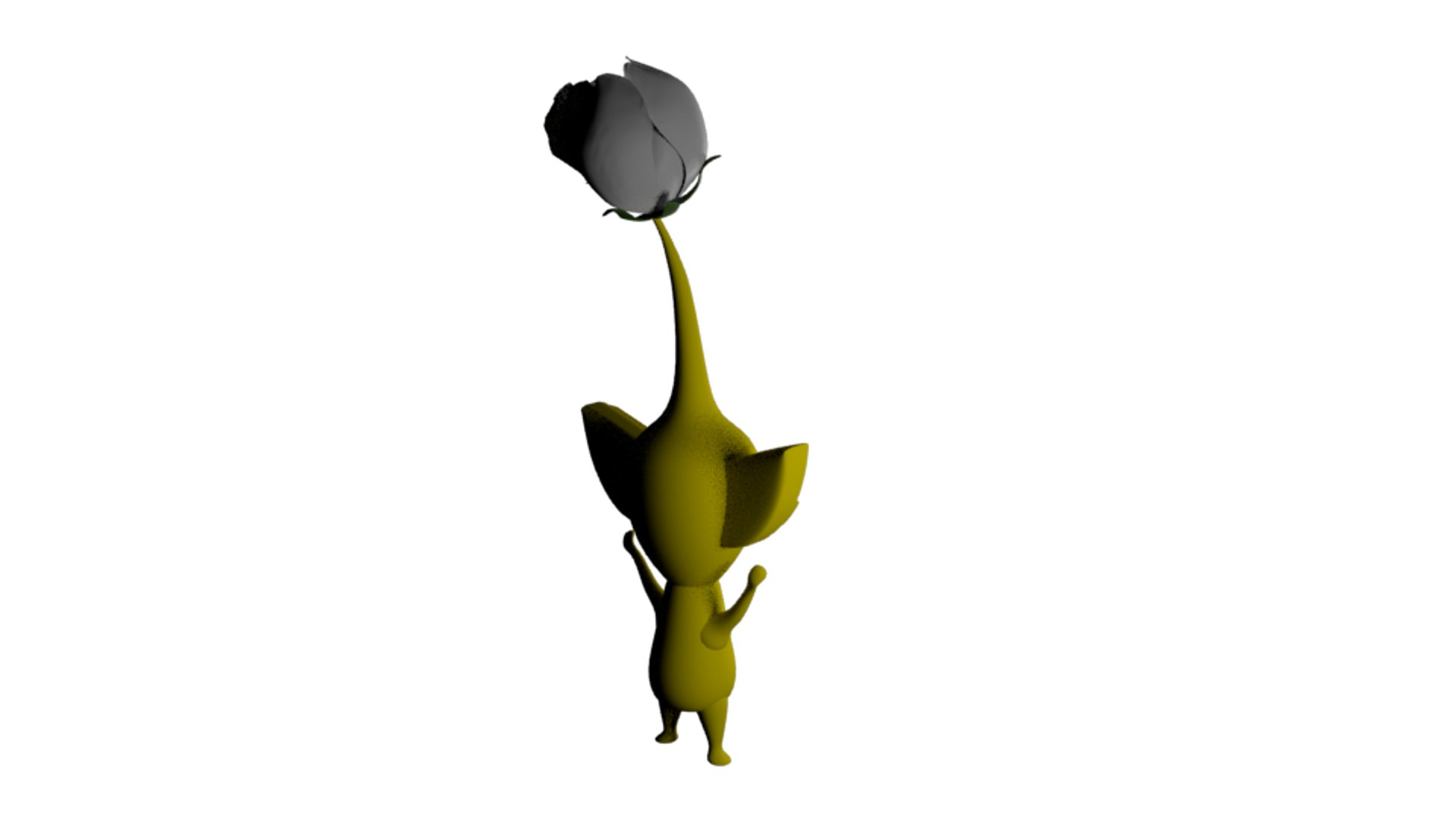 3D Yellow Bud Pikmin - TurboSquid 1640209