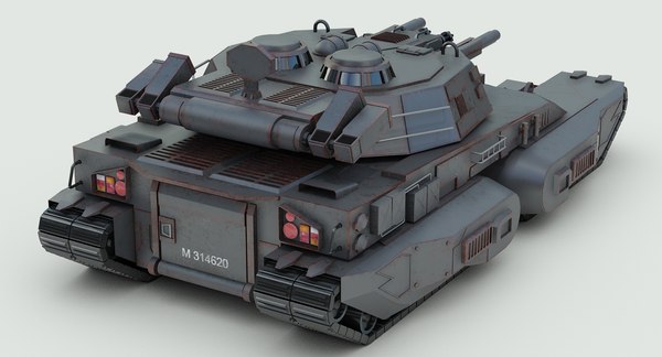 3d concept futuristic heavy tank