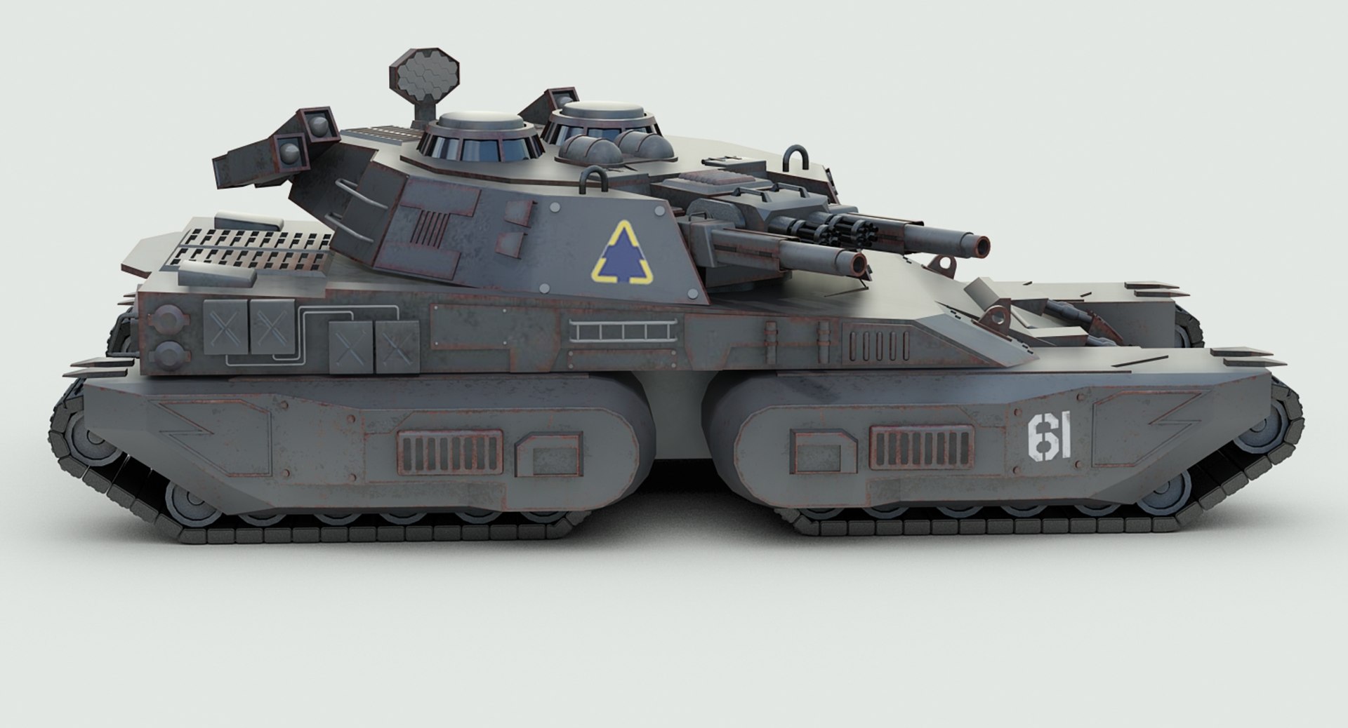 3d Concept Futuristic Heavy Tank