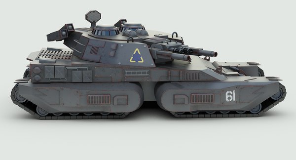 3d concept futuristic heavy tank