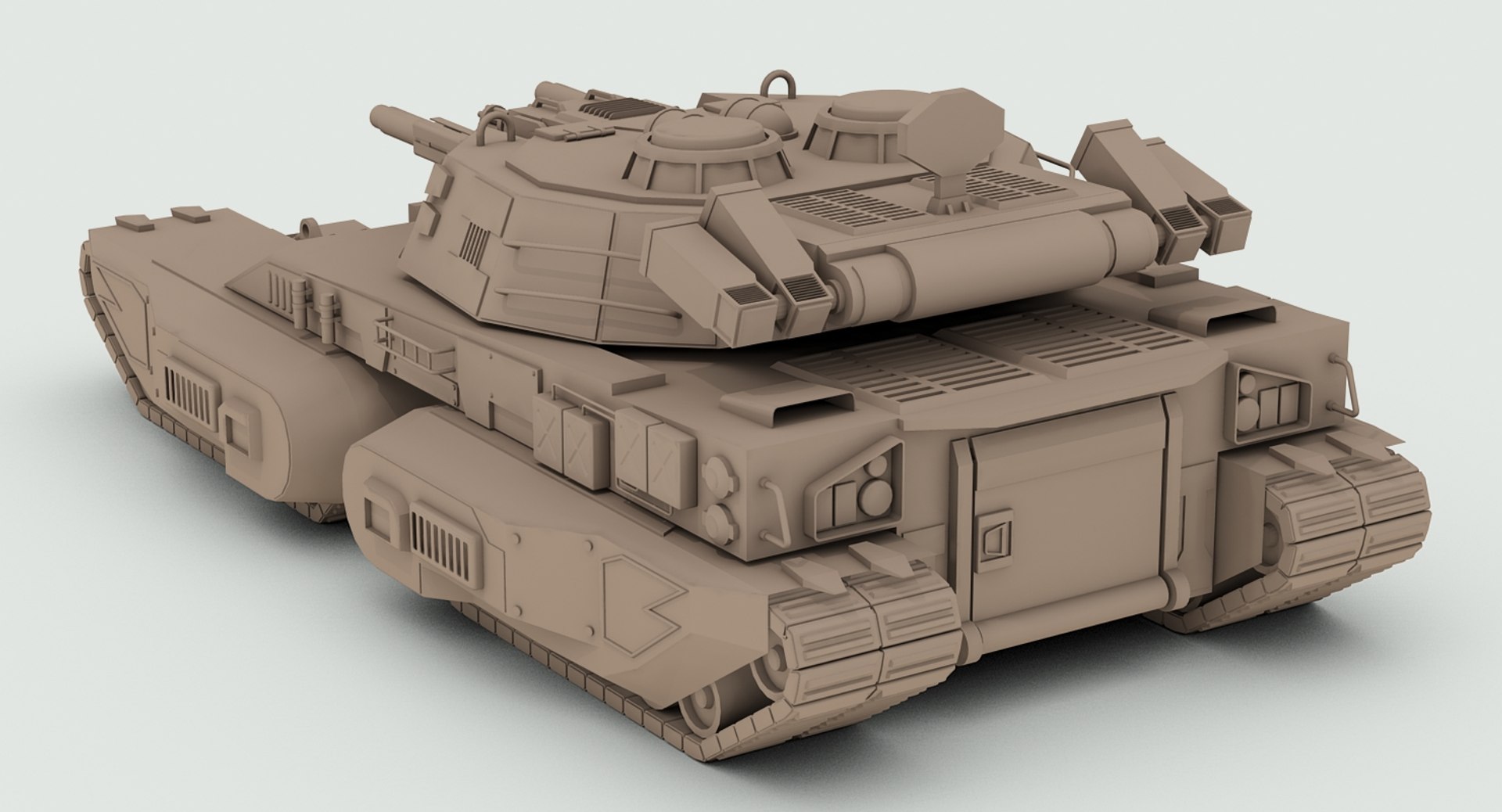 3d Concept Futuristic Heavy Tank