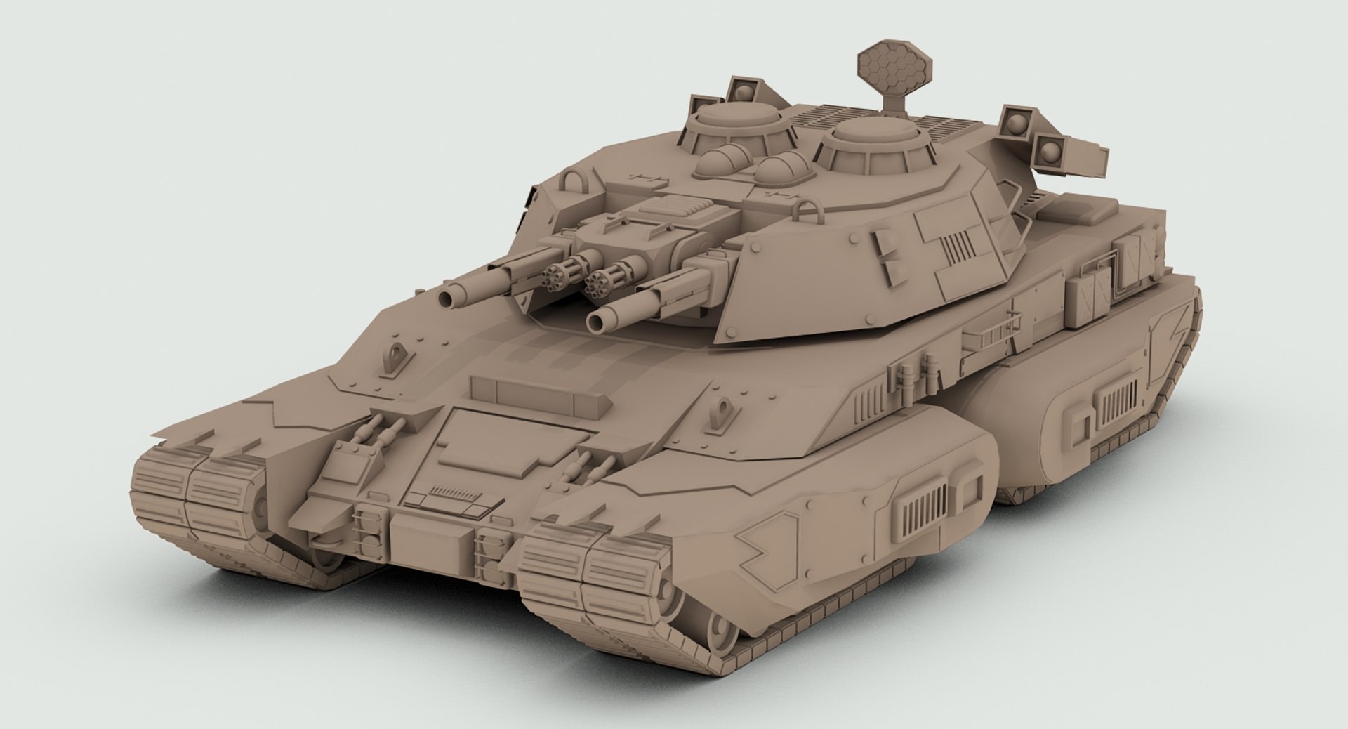 3d Concept Futuristic Heavy Tank
